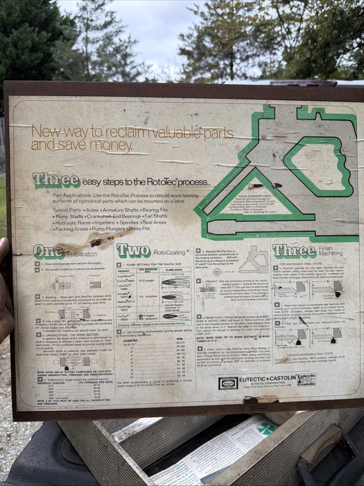 Castolin Eutectic Rototec II Powder Metal Alloy Spray Weld Gun Shaft ...