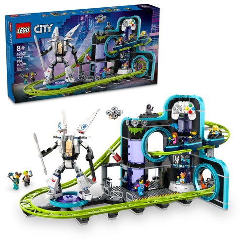 City Robot World Roller Coaster Building Set - Kids Engineering Toy with Posa... 673419390095| eBay