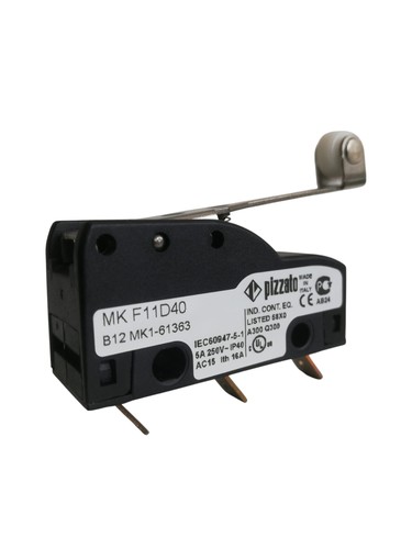 Pizzato MK F11D40 Mikroschalter A Hebel Mit Walze 5a 250vac ip40 ...
