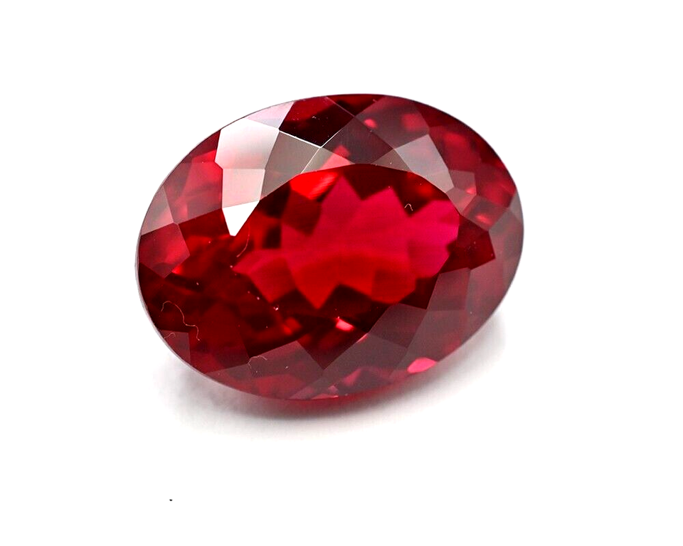 Natural Flawless Mozambique Blood Red Ruby 19.20 Ct Oval Cut Loose ...