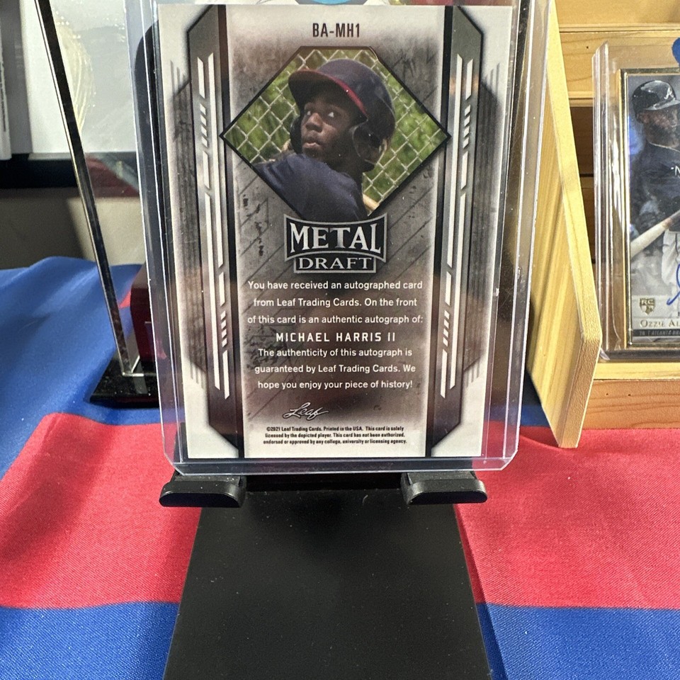 2021 Leaf Metal Draft - Base Autographs Silver Mojo #BA-MH1 Michael ...
