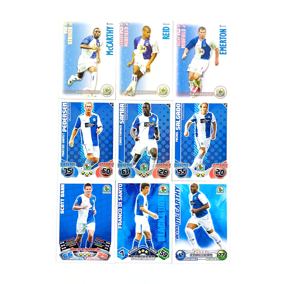 32 Blackburn Rovers Football Card Bundle Topps Shoot Out Mixed Cards ...