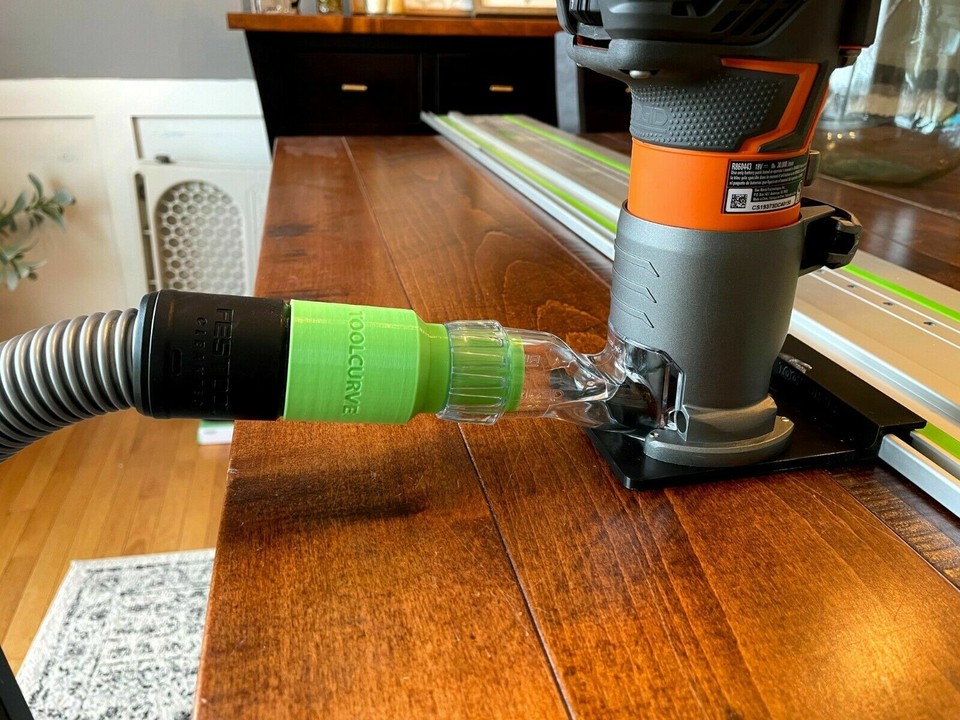 Ridgid Router Adapter for Track Saw Guide Rails - Ridgid 18v Trim ...