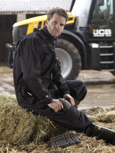 JCB Trade Coveralls Mens Knee Pad Heavy Duty Overalls Boilersuit Work ...