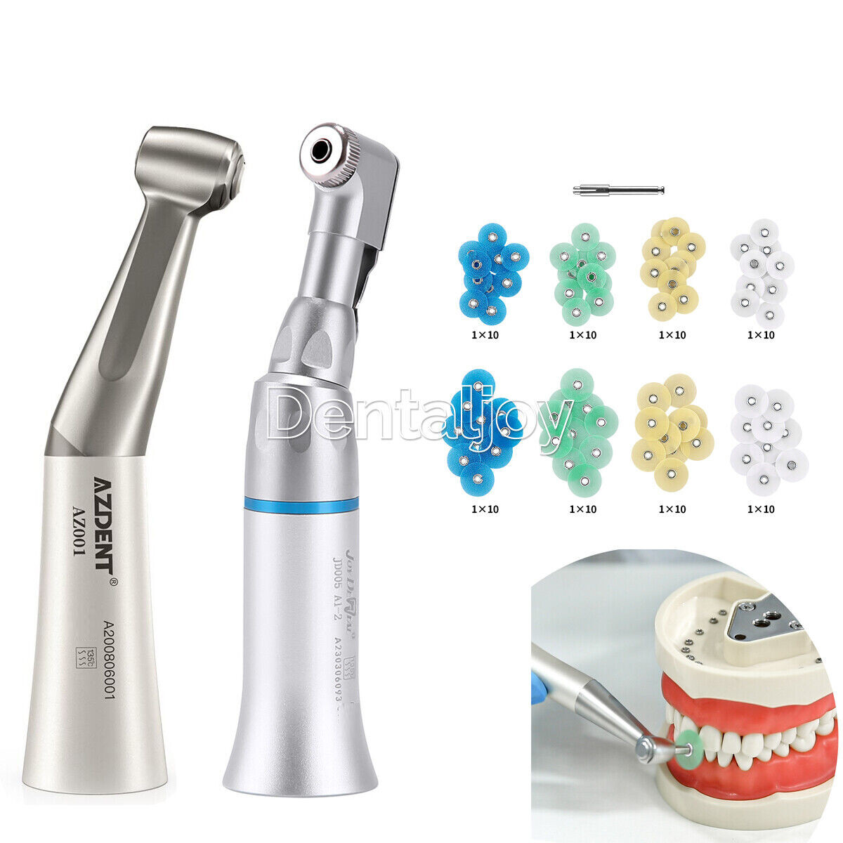 Dental Low Speed Contra Angle Handpiece /Polishing Discs Assorted Kit ...