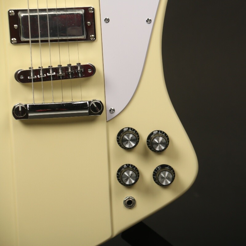 Custom Firebird Electric Guitar Cream White HH Pickups Ban Tuners ABR ...