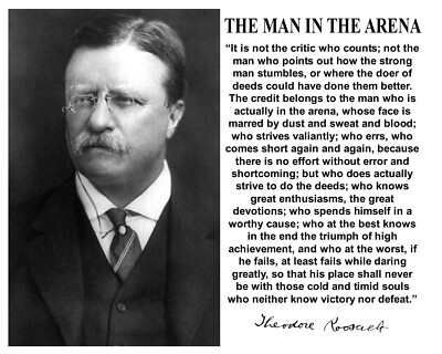 Theodore Teddy Roosevelt Man in the Arena 8 x 10 11 x 14 Photo ...