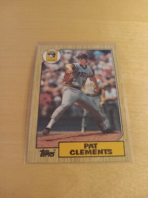 1987 Topps #16 PAT CLEMENTS Pittsburgh Pirates Baseball Card, Pitcher ...