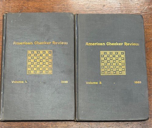 American Checker Review 1888 - 1889 (Two Volumes) Hardcover | eBay