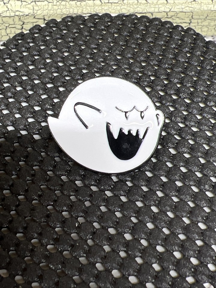 Super Mario Bros NES SNES Boo Ghost Enamel Pin Badge Brooch 1” NEW | eBay