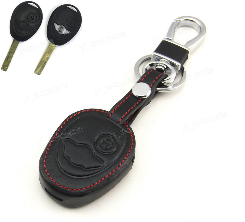 Leather Case Cover Holder Fit For BMW Mini Cooper R50 R53 S Remote Key ...