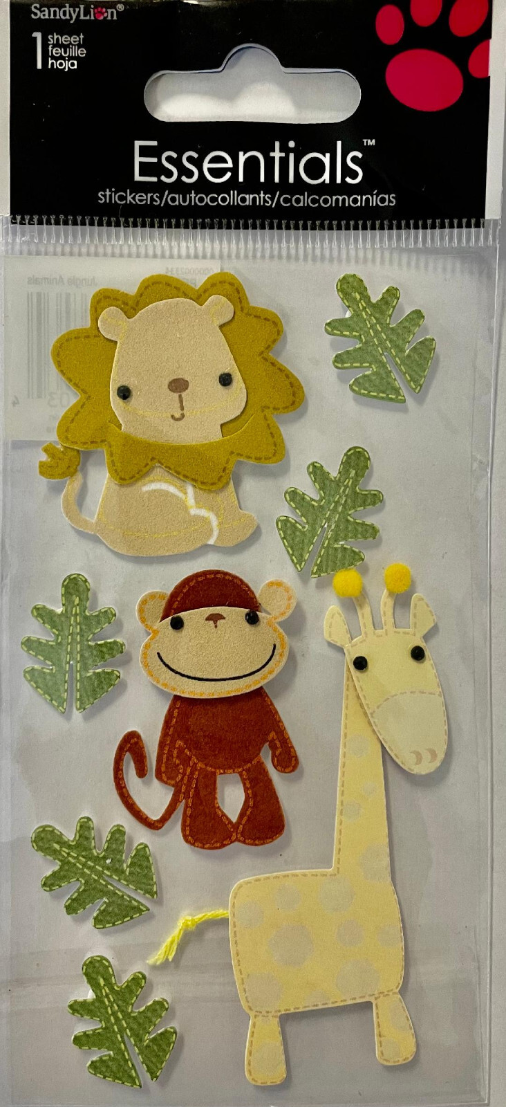 Sandylion Essentials Stickers ~ JUNGLE ANIMALS | eBay