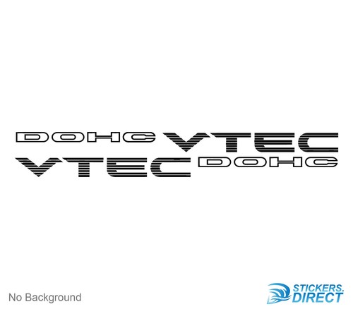 DOHC Vtec Stickers Set Of 2 Top Quality Decals Honda Civic Prelude CRX ...