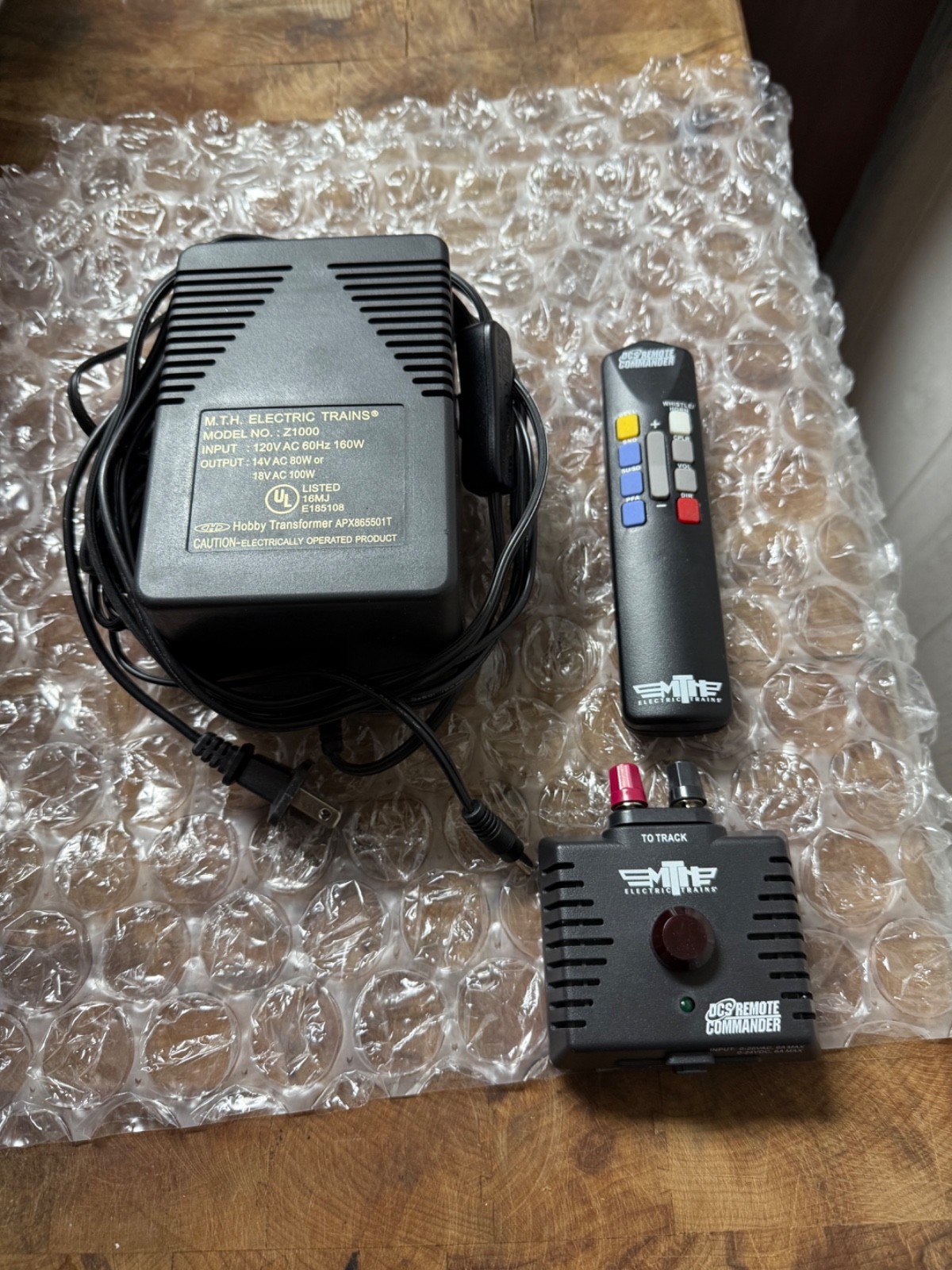 MTH Rail King DCS Remote Commander Control Set 50-1012, Transformer and ...