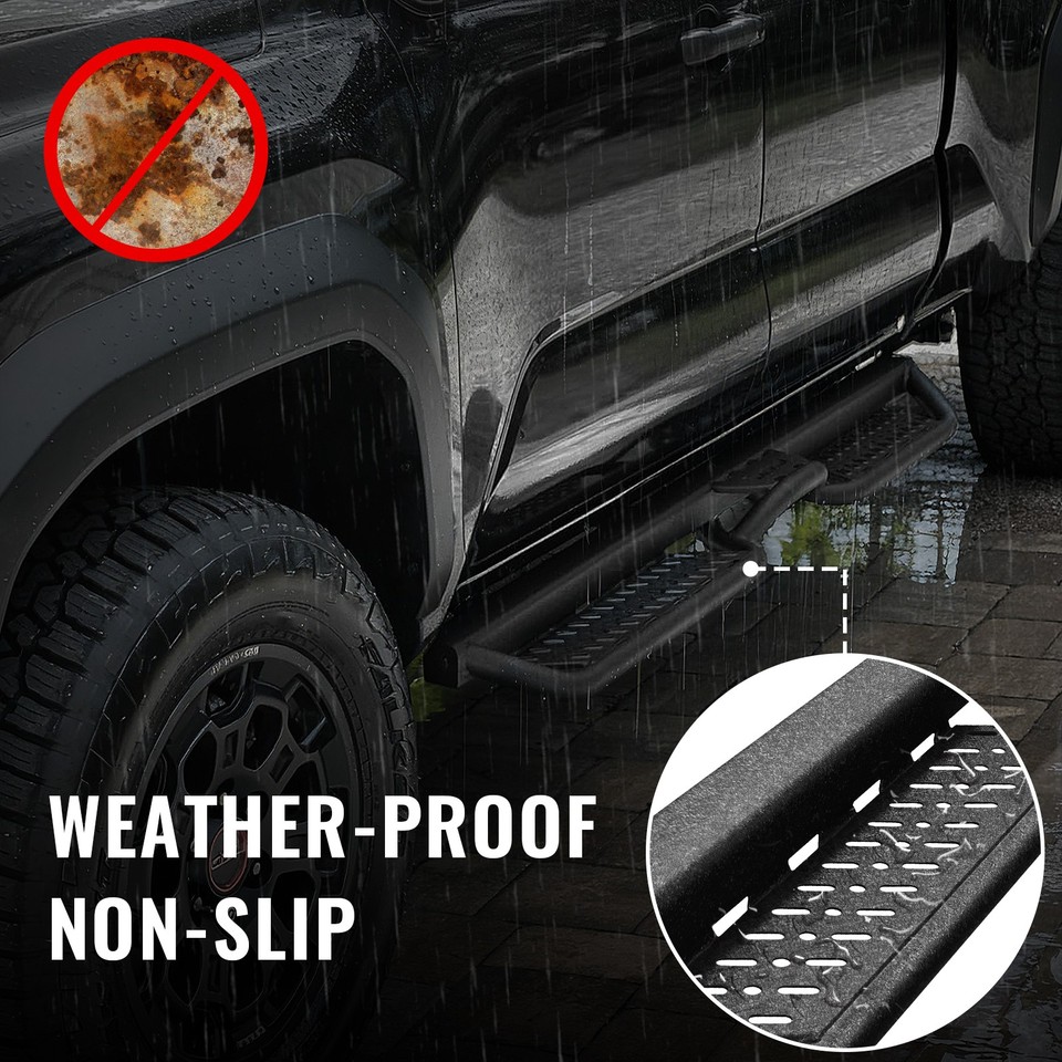 Running Boards For 07-18 Silverado/Sierra 1500 Crew Cab Hefty Main Bar ...