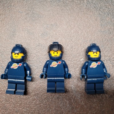 LEGO Lot Of 3 Classic Spaceman Dark Blue Minifigures | eBay