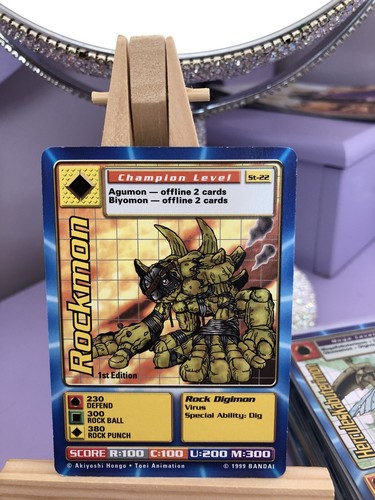 Digimon Rockmon 1 St Edition 1999 Bandai Card | eBay