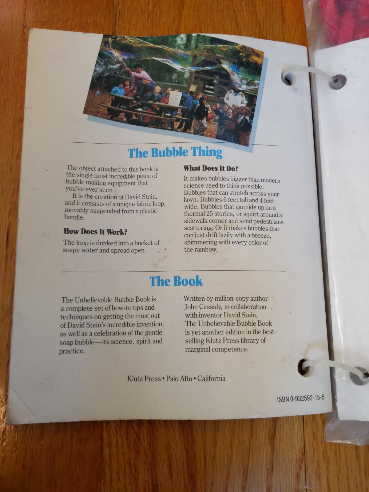 The Unbelievable Bubble Book by John Cassidy (1987, Game / Mixed Media ...