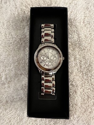 Women’s Pretty Inlay Bracelet Watch - Avon / Silvertone (see photo). | eBay