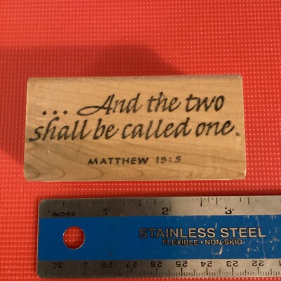 C5, Embossing Arts G-Rated Rubber Stamps; …”and The Two Shall Be Called ...