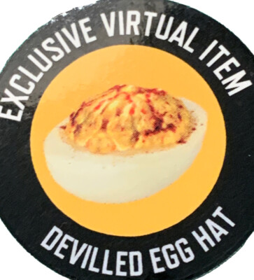 Roblox Celebrity Series Deviled Egg Hat Item Avatar Accessory CODE ONLY ...