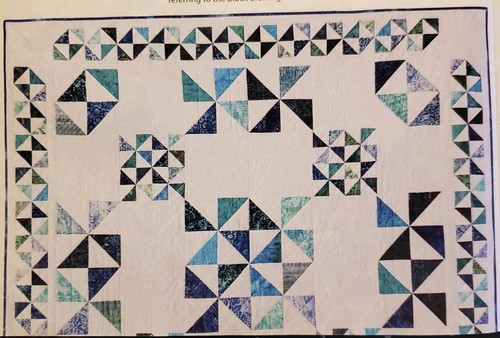 SPINNING TRIANGLES IN BLUE Quilt - Pattern From a Vintage Magazine | eBay