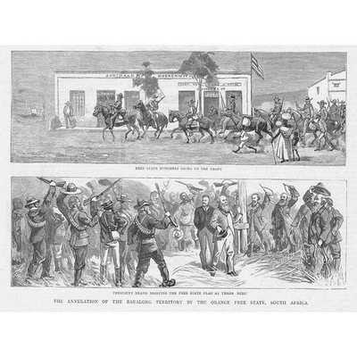 SOUTH AFRICA Annexation of Barolong by the Orange Free State Antique ...