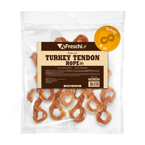 Afreschi Natural Turkey Tendon Rope (S) 8 oz, Turkey Sourced from USA ...