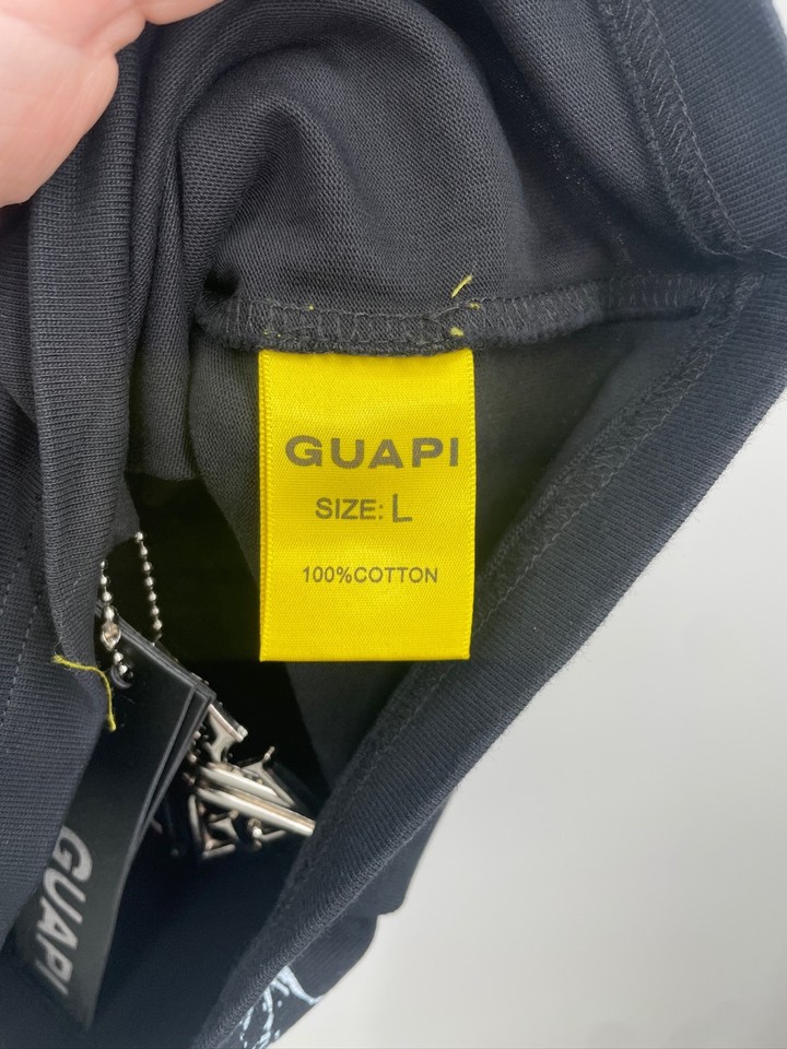 GUAPI SHIRT Obsidian Black Cyborg Tee Size Large 100% Cotton | eBay