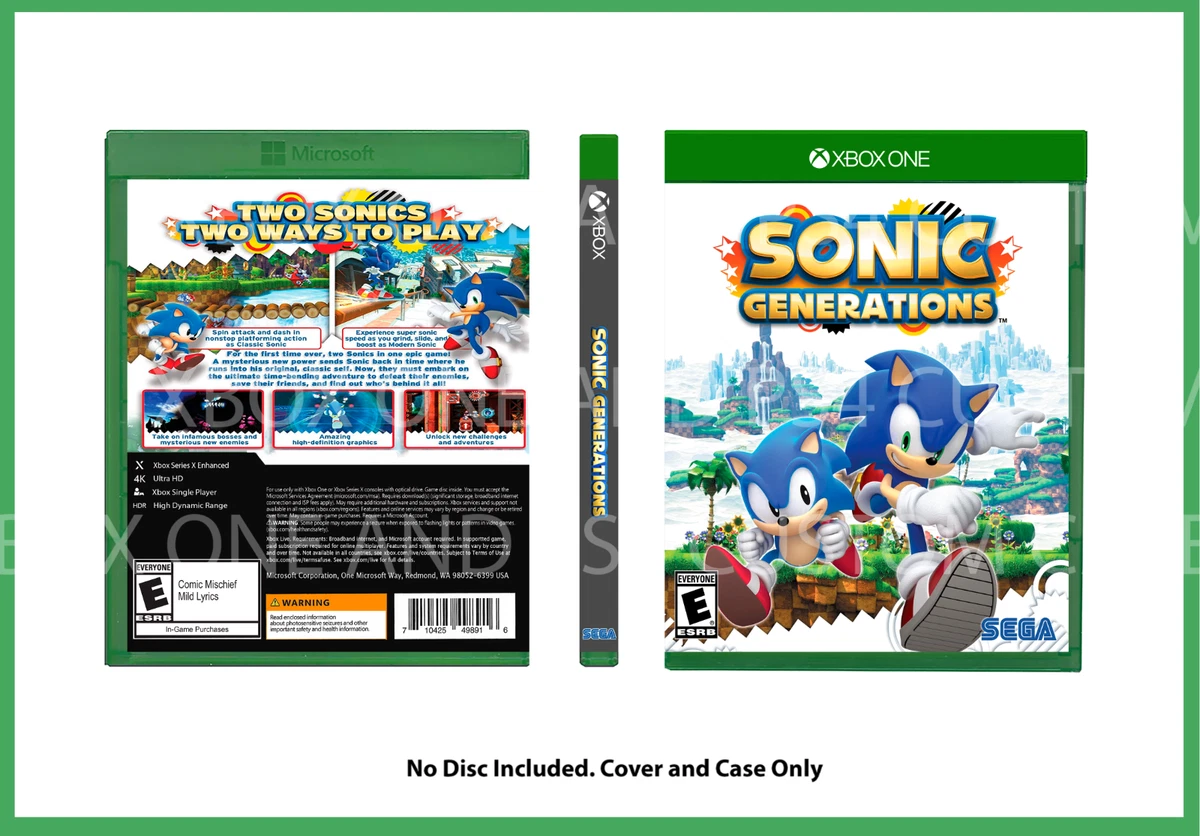 Sonic Generations Xbox 360 Cover