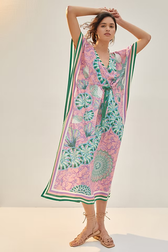 Anthropologie NWT SEASHELL SHELL O/S One Size Caftan Cover up Dress | eBay