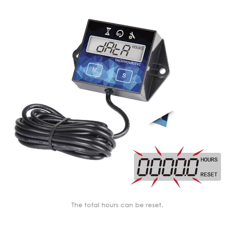 Small Engine Hour Meter Tachometer Maintenance 2/4 Stroke Beach Bike ...