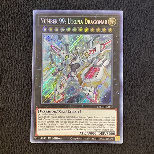 Yugioh! Number 99: Utopia Dragonar - BROL-EN057 - Secret Rare - 1st ...