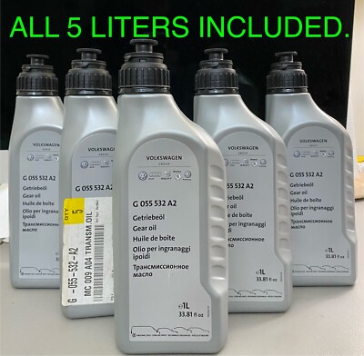 Lot of 5-liters: Genuine Audi Trans Oil. P/N: G-055-532-A2. Made In ...