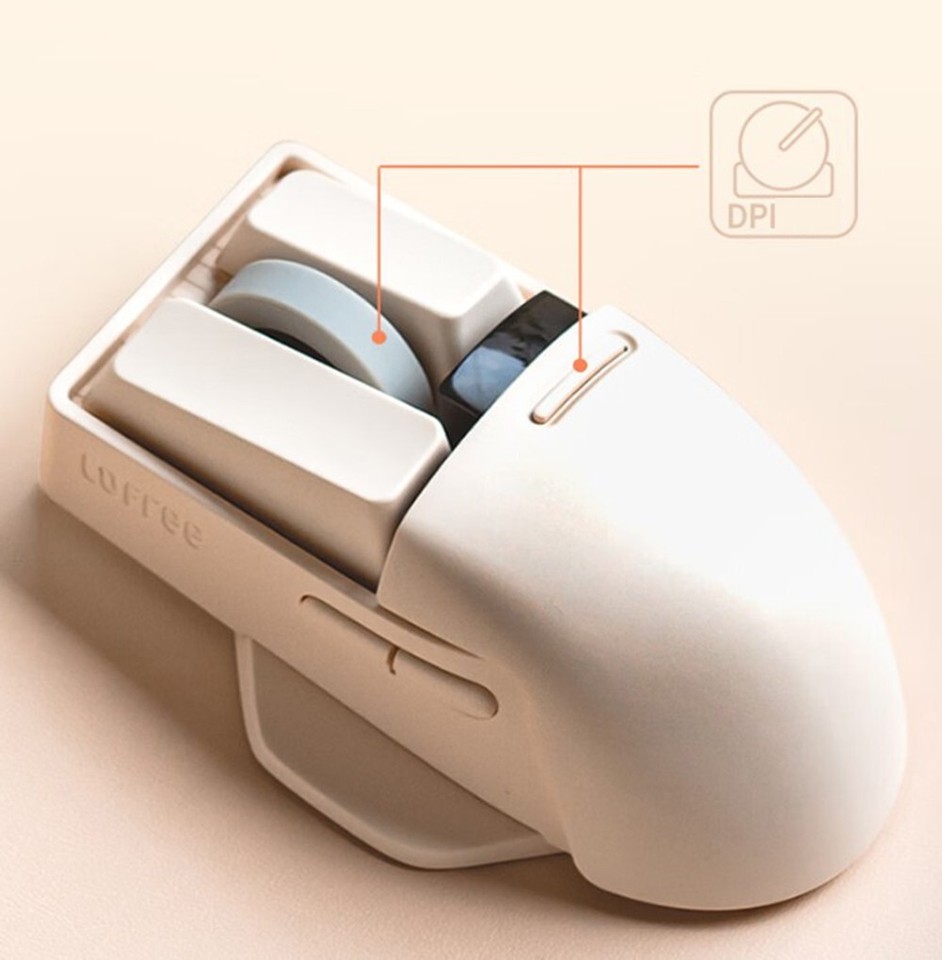 Lofree Wired Wireless Bluetooth Optical 4000DPI Mouse For Windows MacOS ...