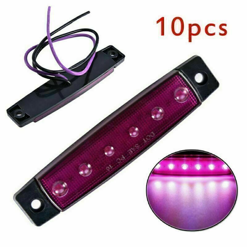 20Pcs 6LED Oblong Boat Truck Trailer Lorry Side Marker Indicators ...