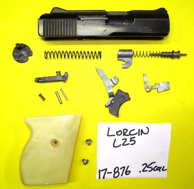 LORCIN L 25 in 25 CALIBER REPAIR PARTS SLIDE GRIP TRIGGER GRIP ITEM #17-876 | eBay