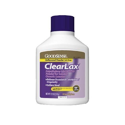 GoodSense ClearLax Polyethylene Laxative Powder - 966721 (17.9oz) for ...
