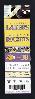 KOBE BRYANT TRIPLE DOUBLE - 2005 ROCKETS @ LAKERS FULL BASKETBALL ...