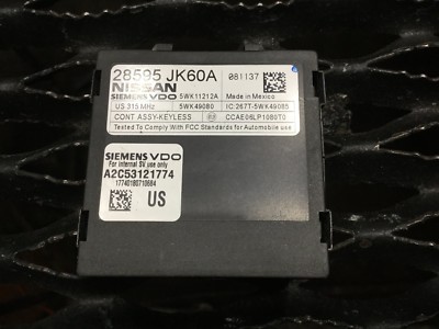 07 08 09 10 11 INFINITI G37 COUPE THEFT LOCKING CONTROL MODULE ...