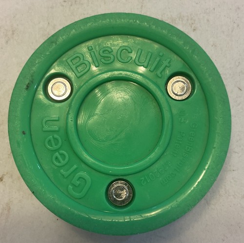 Green Biscuit Snipe Hockey Shooting Puck | eBay
