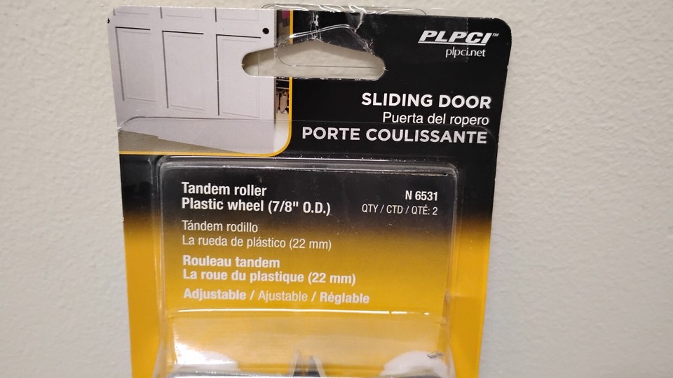 PLPCI SLIDING DOOR TANDEM ROLLER PLASTIC WHEEL N 6531 (QTY. 2)) (03) | eBay