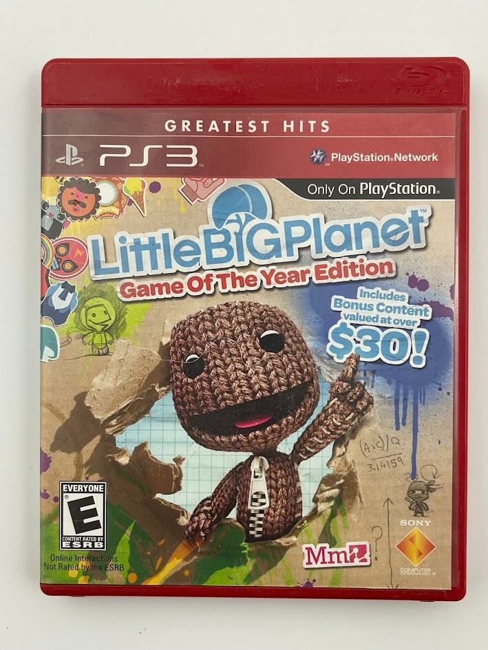 LittleBigPlanet Little Big Planet PlayStation 3 PS3 Game Case Manual ...