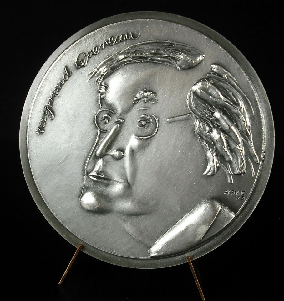 Raymond Queneau Claude ABEILLE Small Portable Cosmogony Oulipo Medal ...
