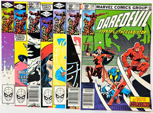 Marvel Comics Group Daredevil 174, 175, 178, 179, 180, 181, 182 Death ...