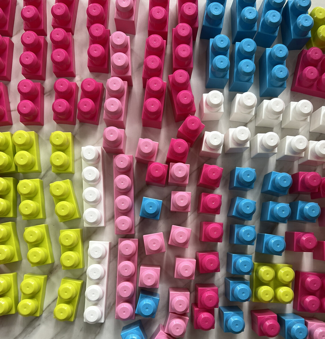 Mega Bloks First Builders Big Building Blocks Pink White Blue Green Set ...