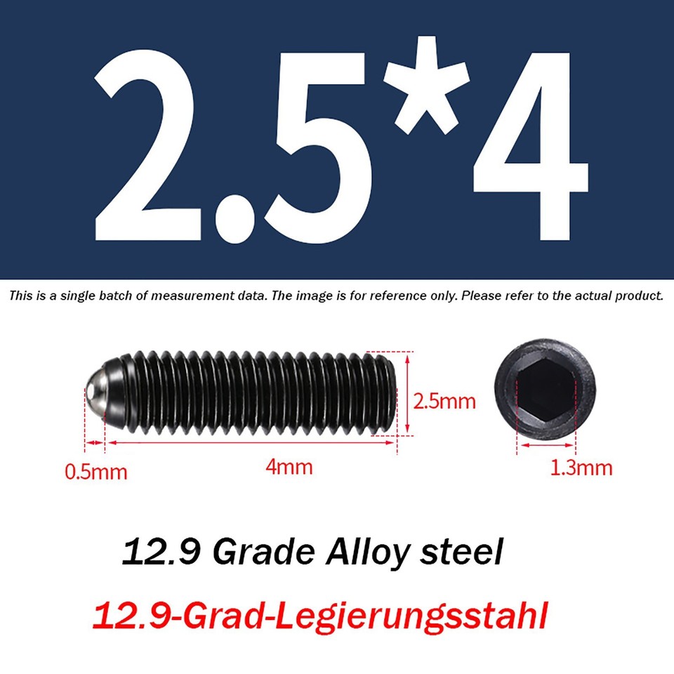 12.9 Grade Alloy Steel Ball and Spring Plunger M3 M4 M5 M6 M8 -M16 Ball ...
