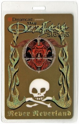 Pantera 2000 Ozzfest tour w/ Ozzy Osbourne Static-X Laminated Backstage ...