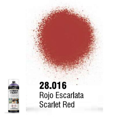 Vallejo Hobby Paint Spray - Fantasy Colour #Scarlet Red (400ml) | eBay ...
