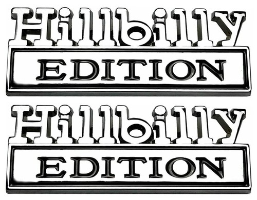 2x Hillbilly Edition Truck Emblem Car Badge Decal Exterior Sticker ...